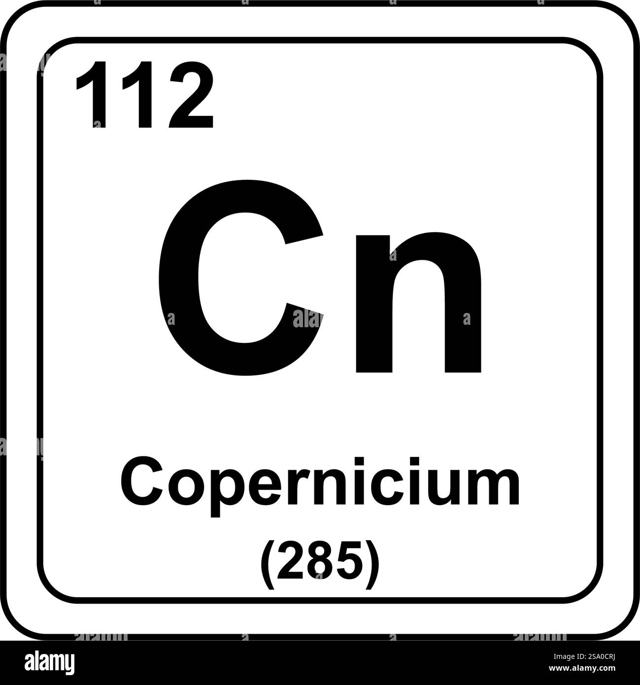 Chemical symbol for Copernicium icon Stock Vector Image & Art - Alamy