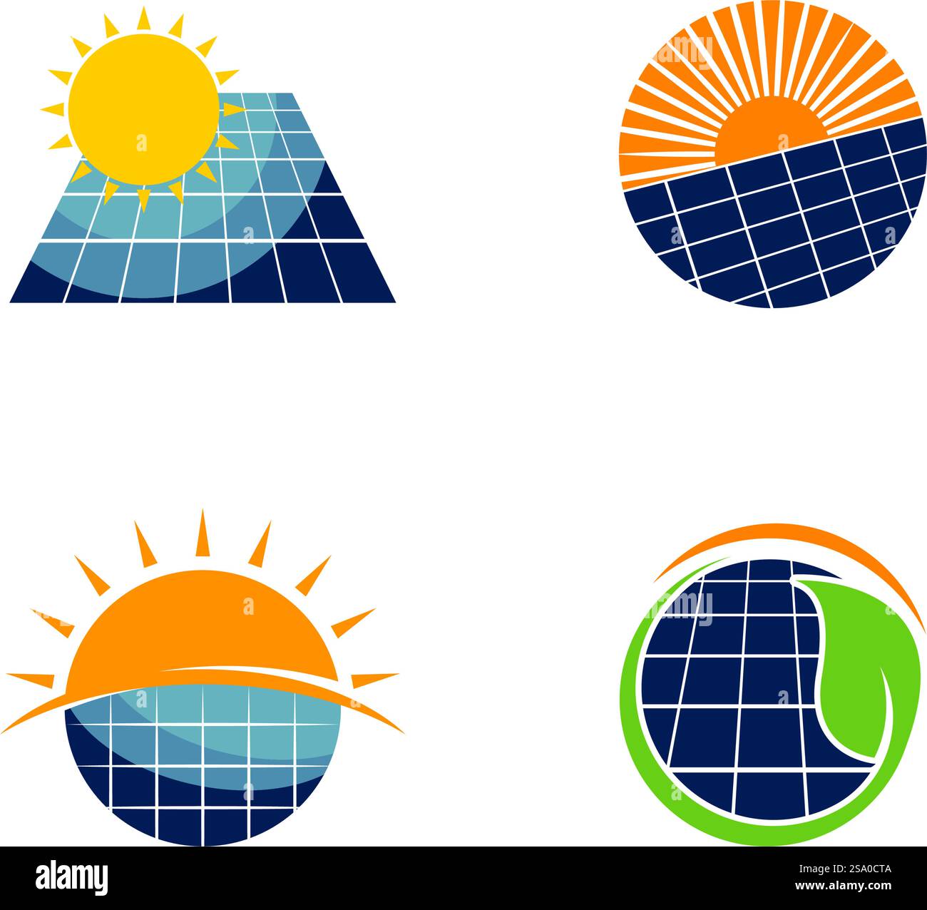 Solar panel logo vector flat design Stock Vector Image & Art - Alamy