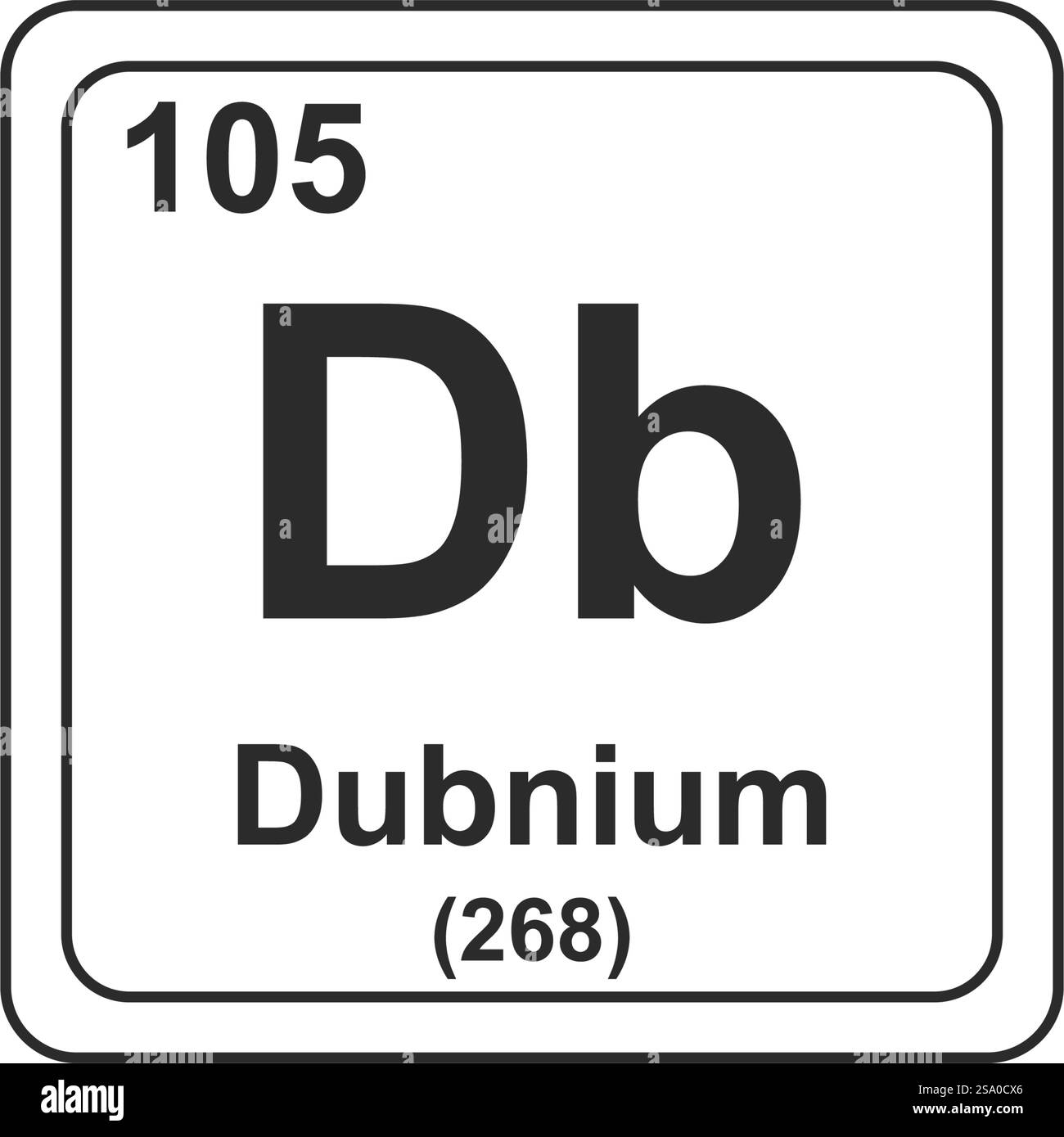 Chemical symbol for Dubnium icon Stock Vector Image & Art - Alamy