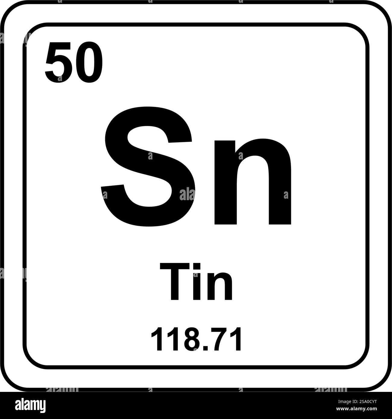 Tin chemical element Stock Vector Images - Alamy