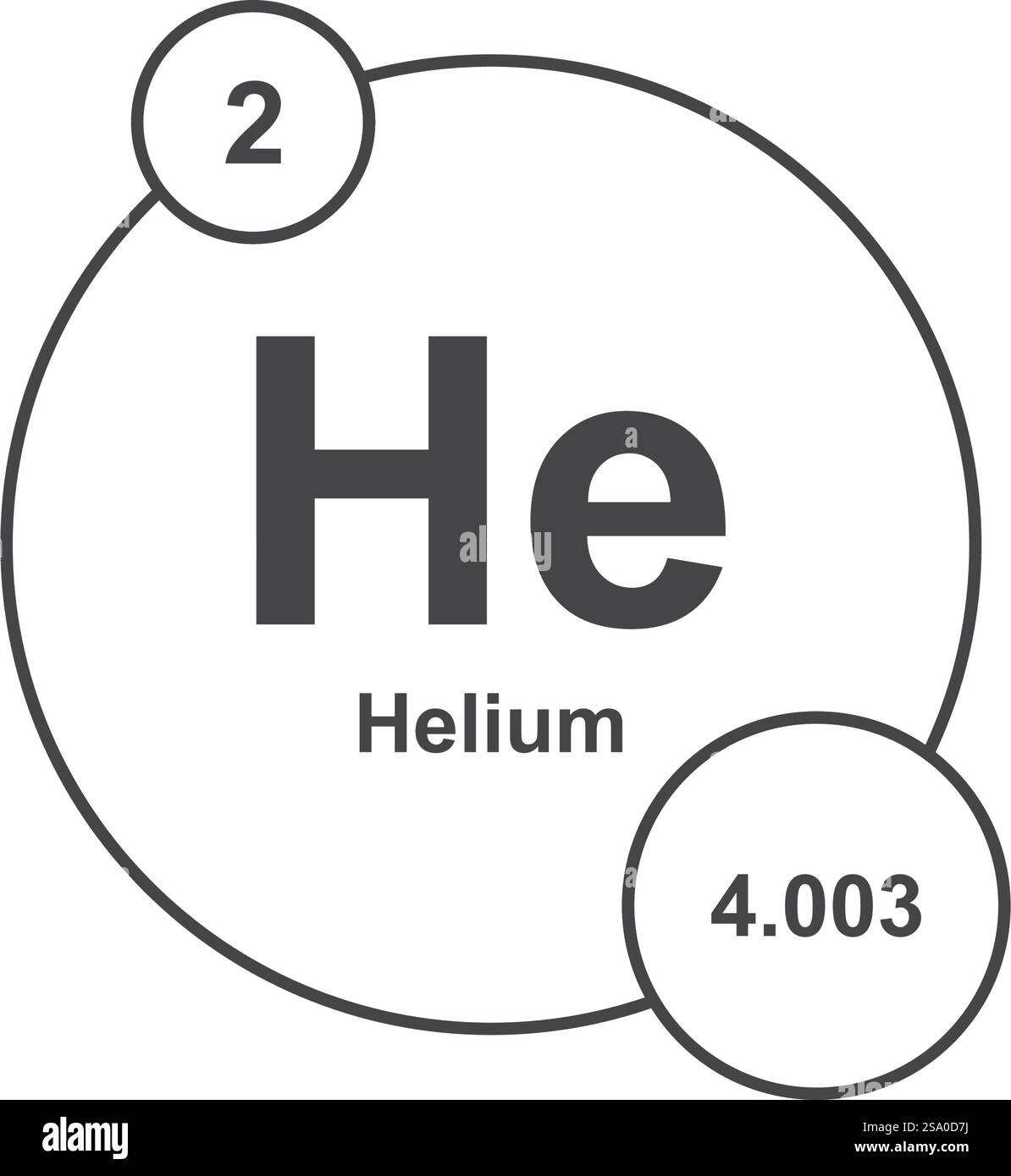 Helium chemical element design hi-res stock photography and images - Alamy