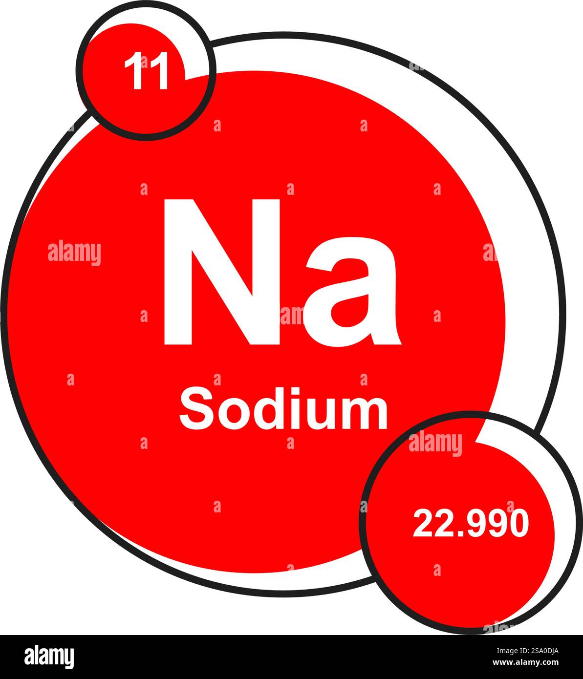 Sodium chemical element atom Stock Vector Images - Alamy