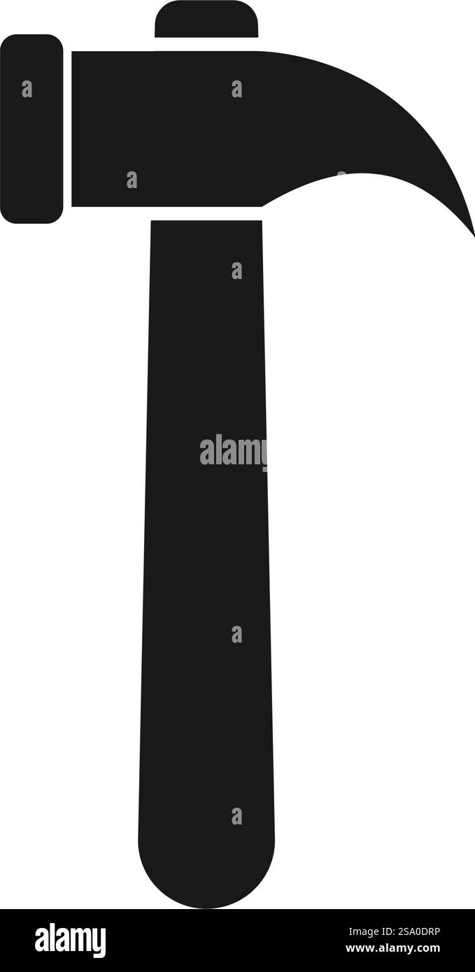 Hammer logo icon vector flat design Stock Vector Image & Art - Alamy