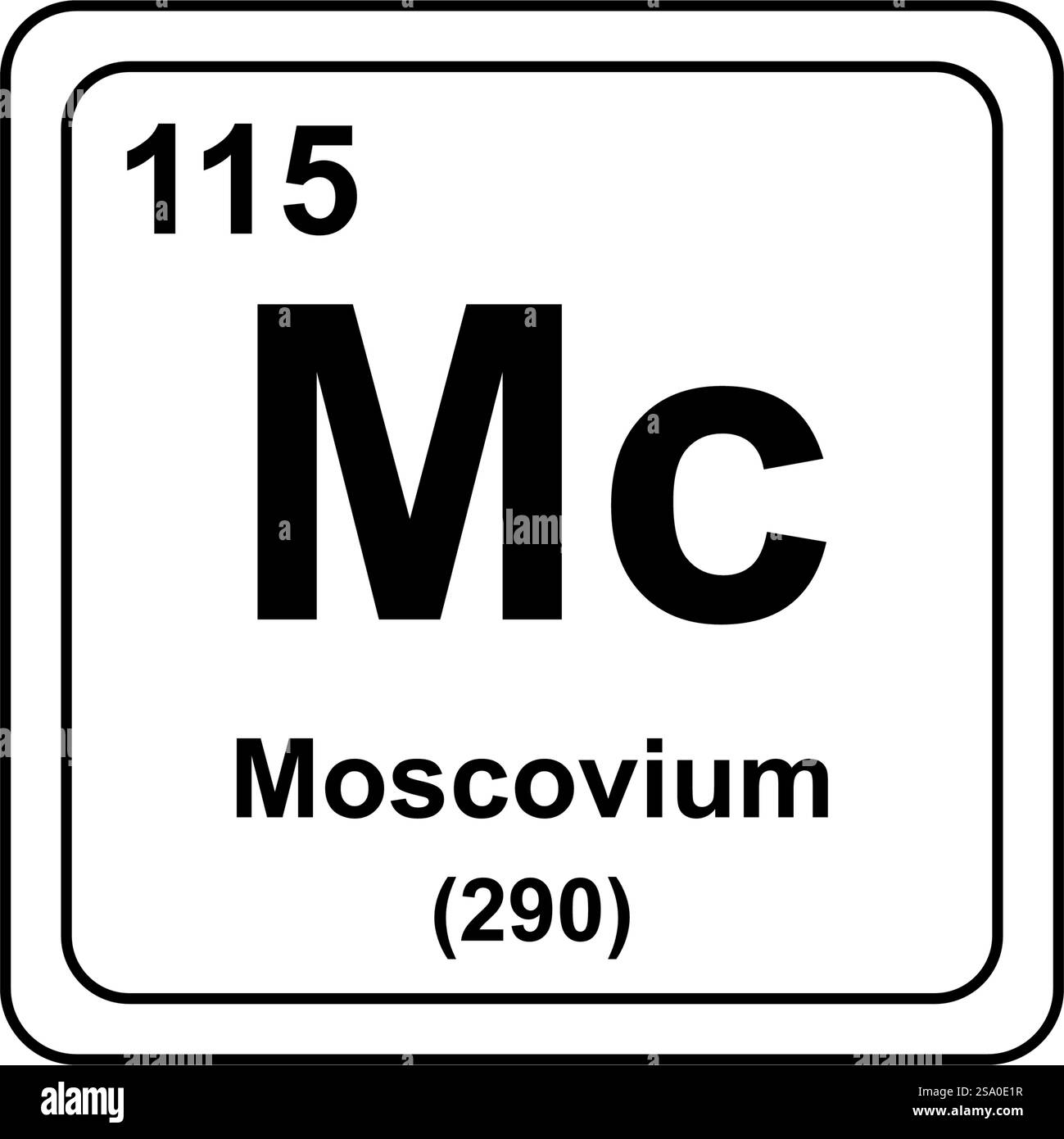 Chemical symbol for Moscovium icon Stock Vector Image & Art - Alamy