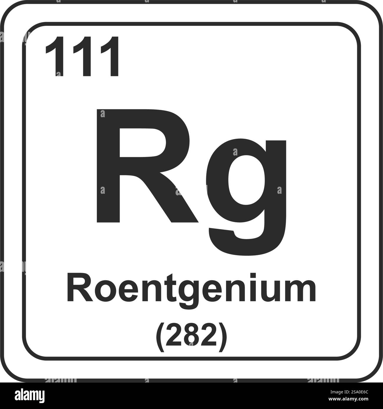 Chemical symbol for Roentgenium icon Stock Vector Image & Art - Alamy