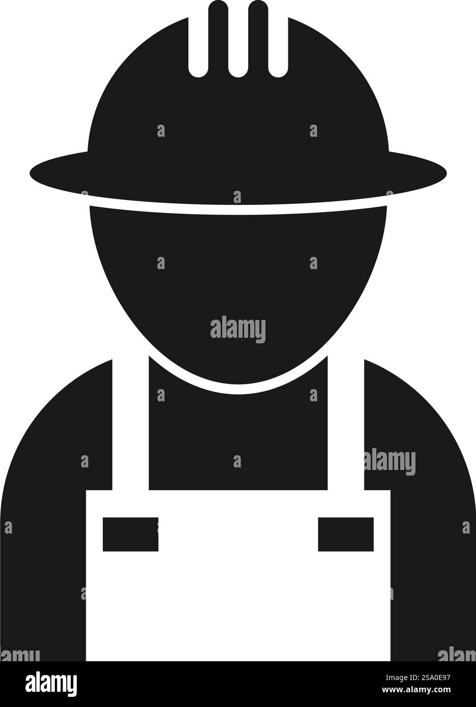 Construction worker hat or worker helmet logo vector flat design Stock Vector Image & Art - Alamy
