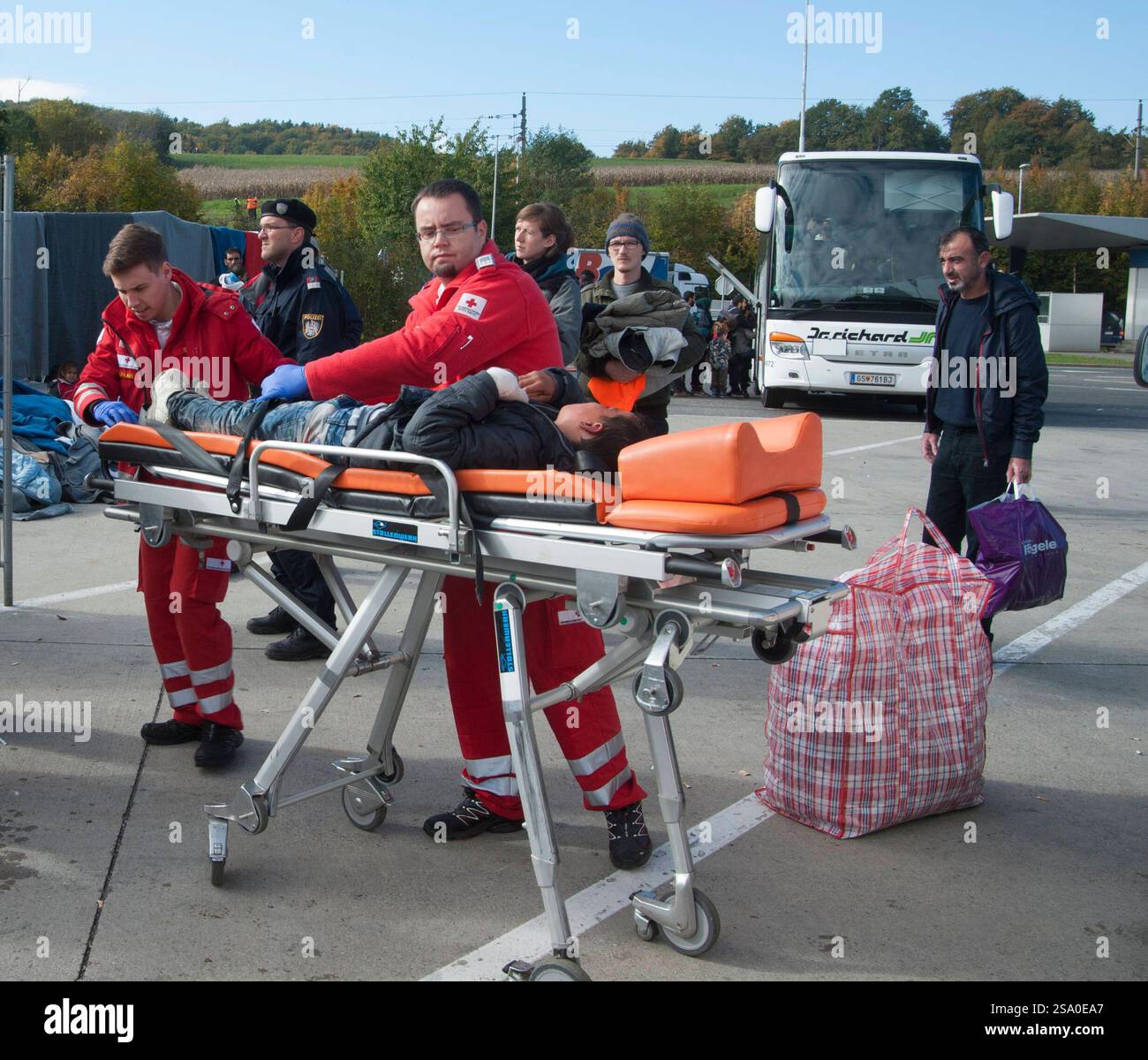 paramedic during the initial treatment and first aid of a patient ...