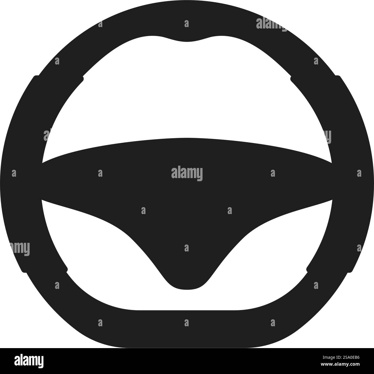 Steering wheel car logo icon vector flat design Stock Vector Image ...