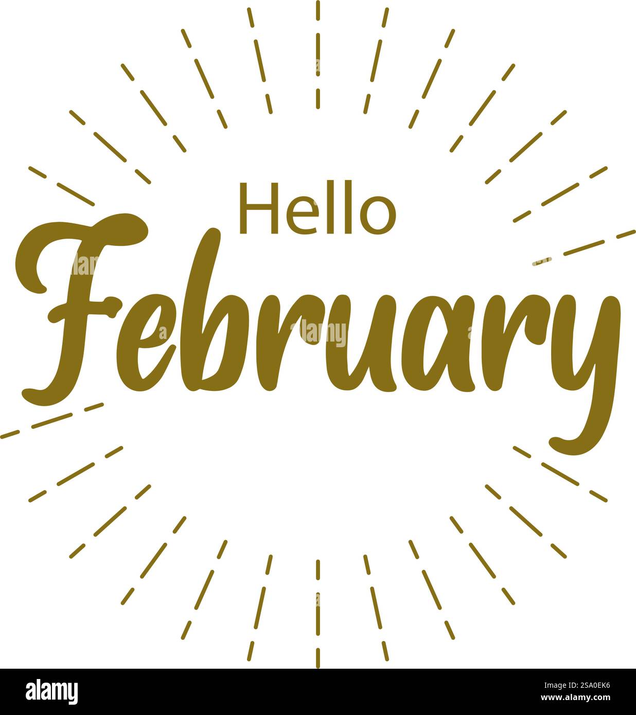Welcome february month greeting hi-res stock photography and images - Alamy