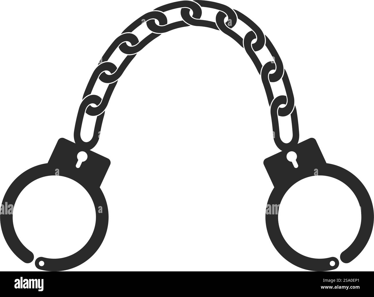 Sheriff badge and handcuffs Stock Vector Images - Alamy