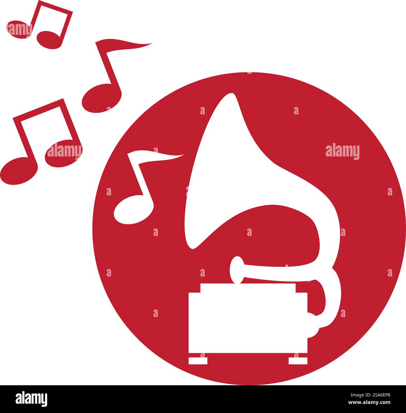 Gramaphone icon vector flat design eps 10 Stock Vector Image & Art - Alamy