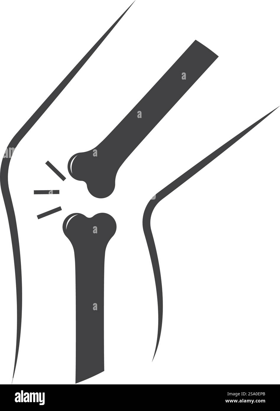 Knee problem Cut Out Stock Images & Pictures - Alamy