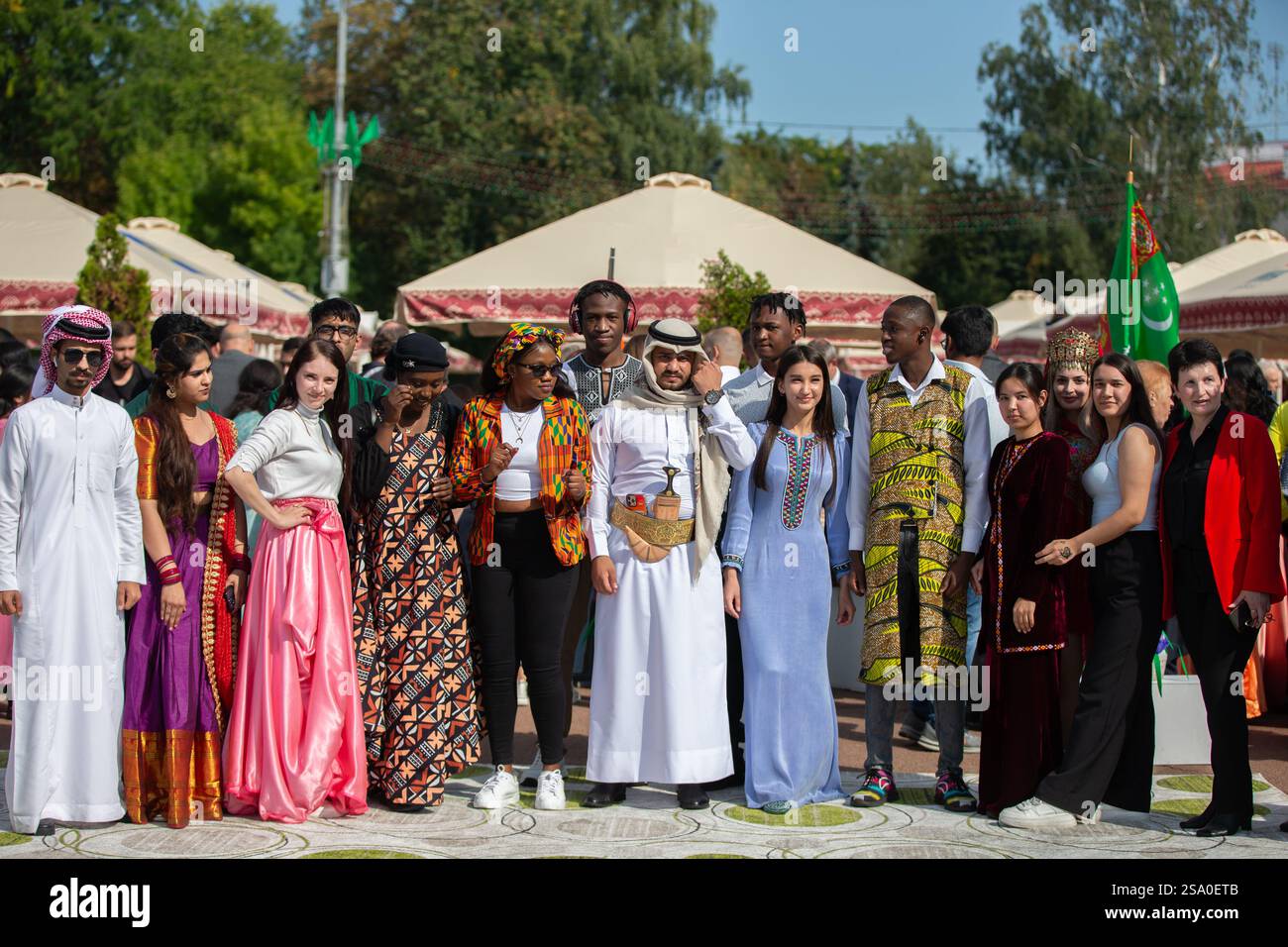 September 17, 2023. Belarus. city of Gomel. A holiday of ethnic ...