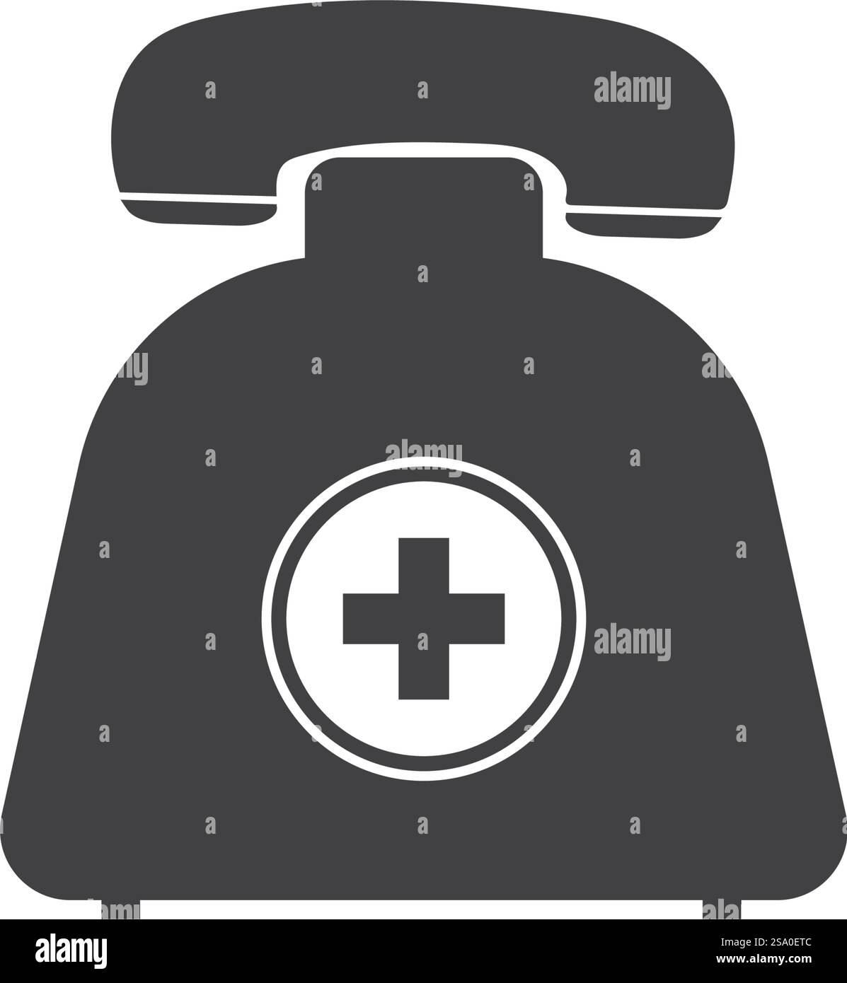 Hospital emergency call icon flat design Stock Vector Image & Art - Alamy