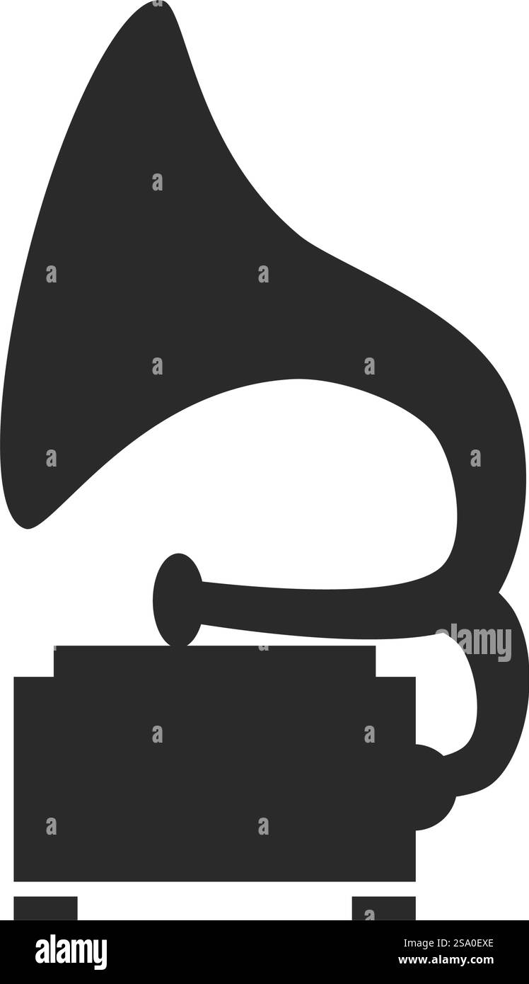 Gramaphone icon vector flat design eps 10 Stock Vector Image & Art - Alamy