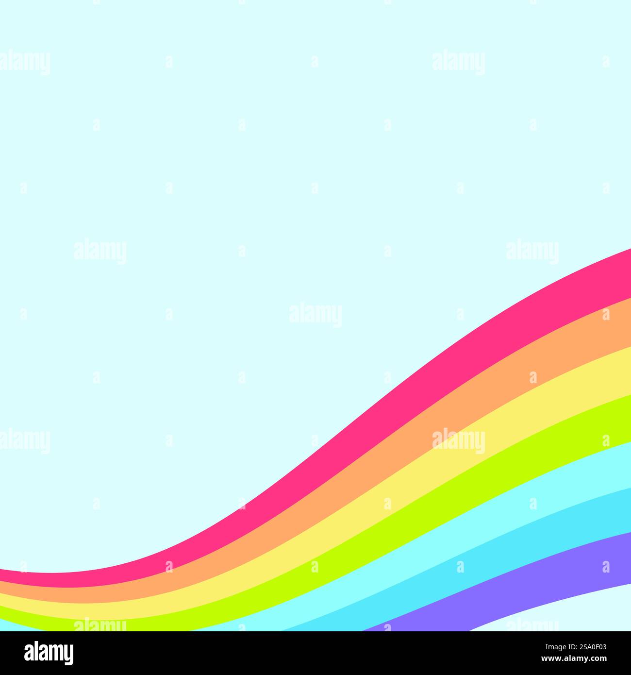 Rainbow illustration flat design template Stock Vector Image & Art - Alamy