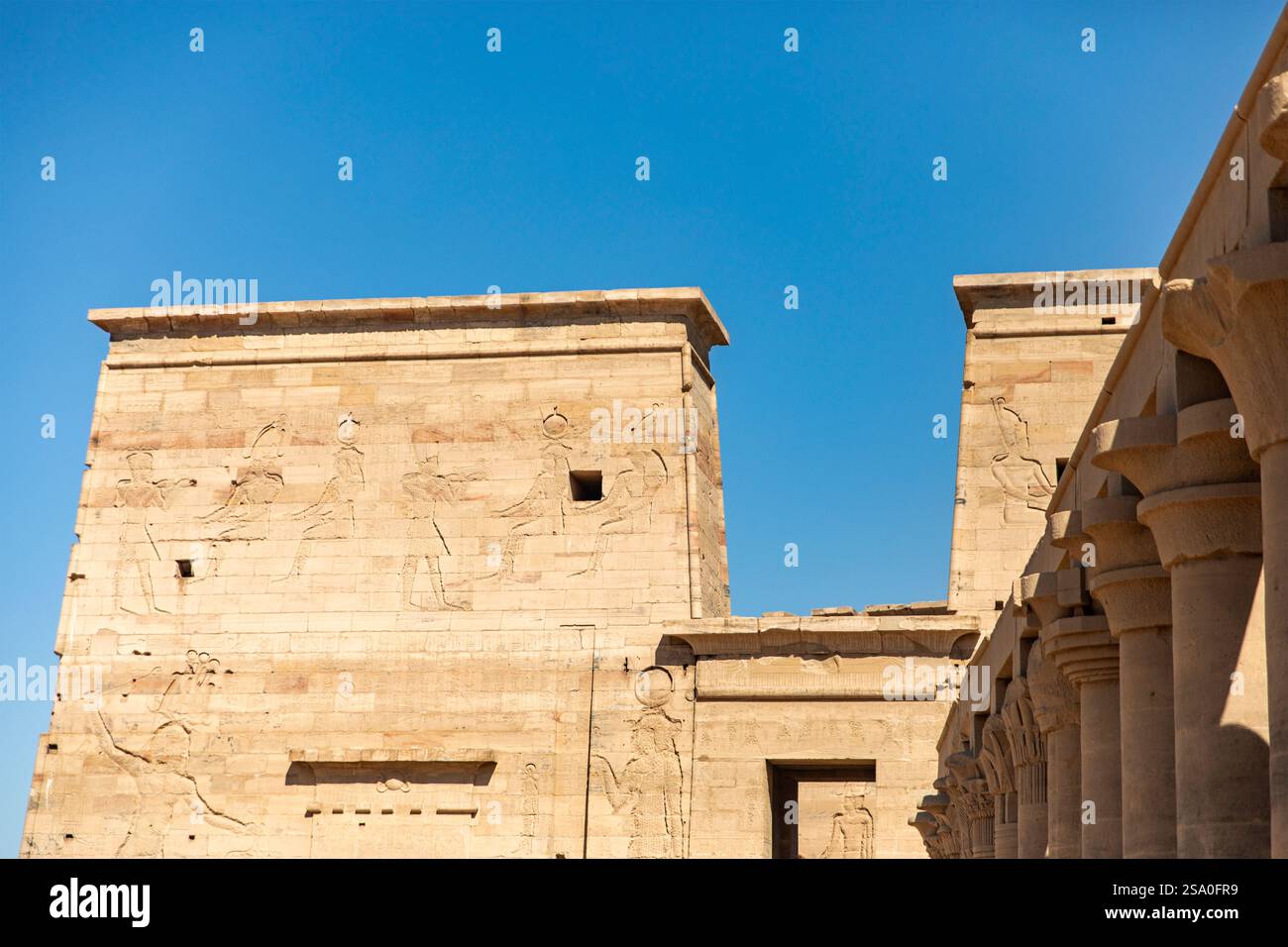 Aswan, Egypt; January 18, 2024: Visiting the Temple of Philae Island, a ...