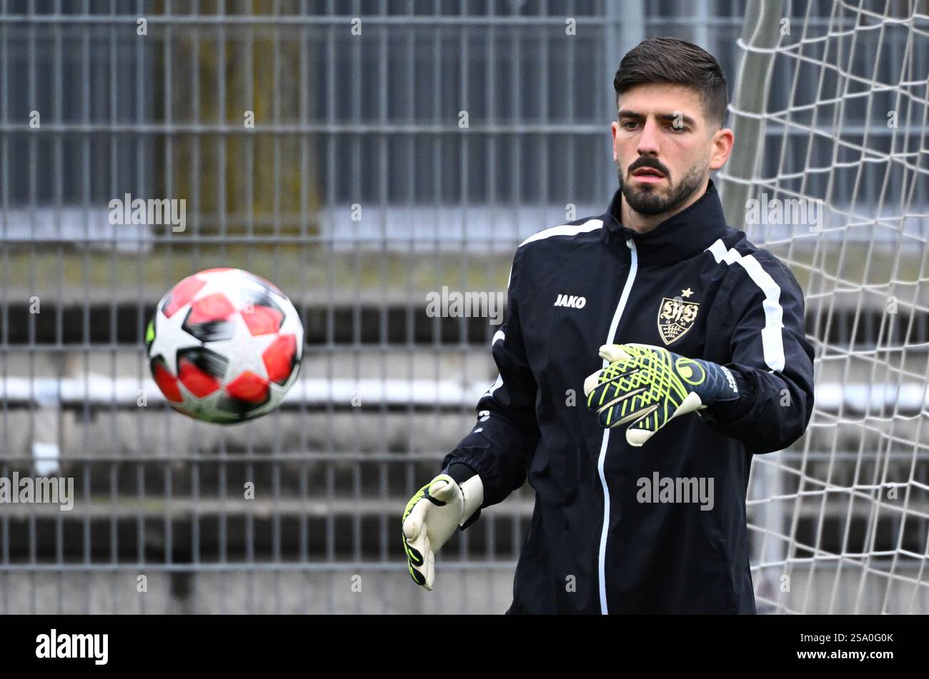 28 January 2025, Baden-Württemberg, Stuttgart: Soccer: Champions League ...