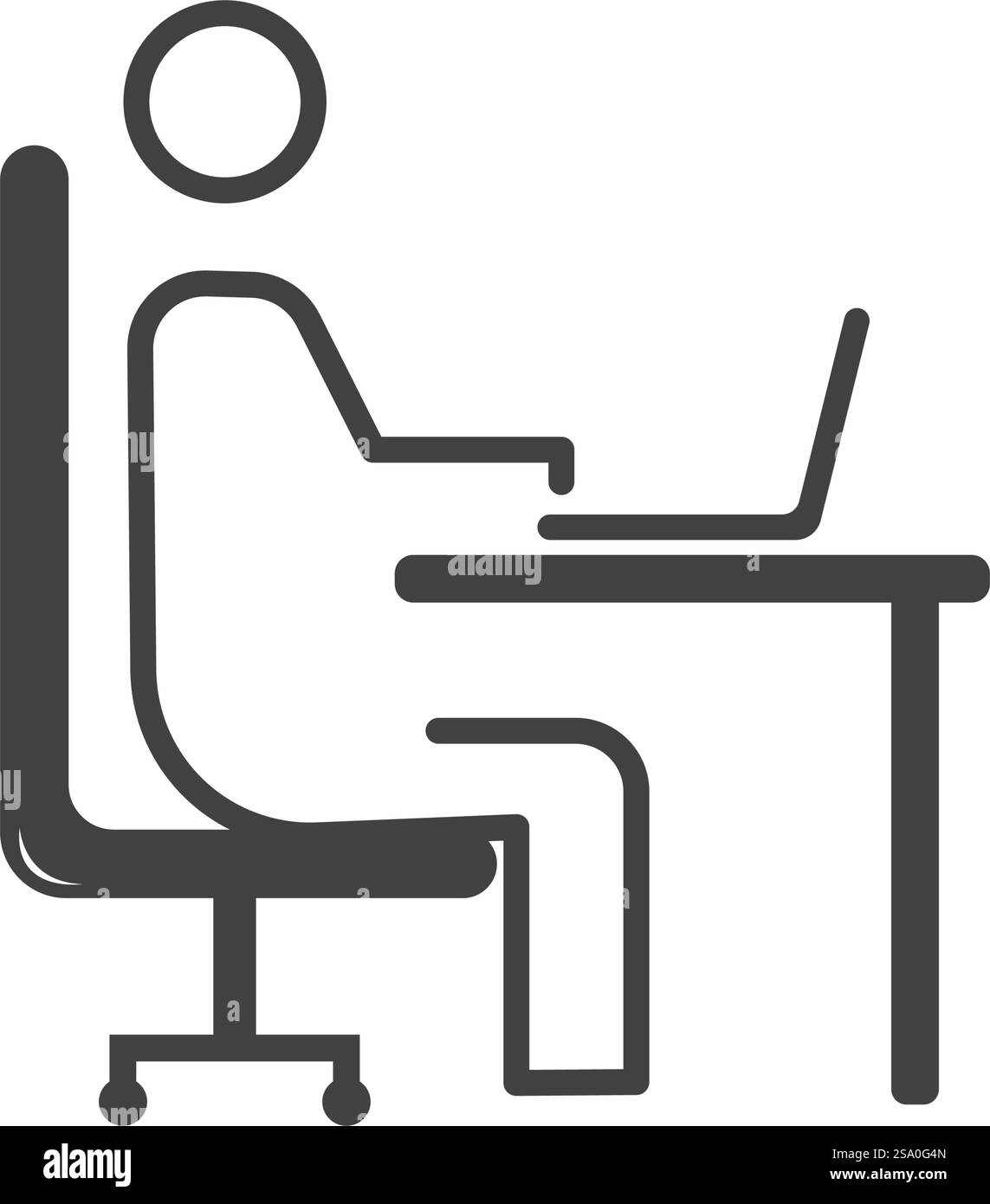 Office worker icon flat design template Stock Vector Image & Art - Alamy