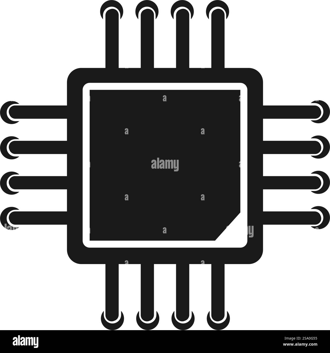 Futuristic cpu design Cut Out Stock Images & Pictures - Alamy