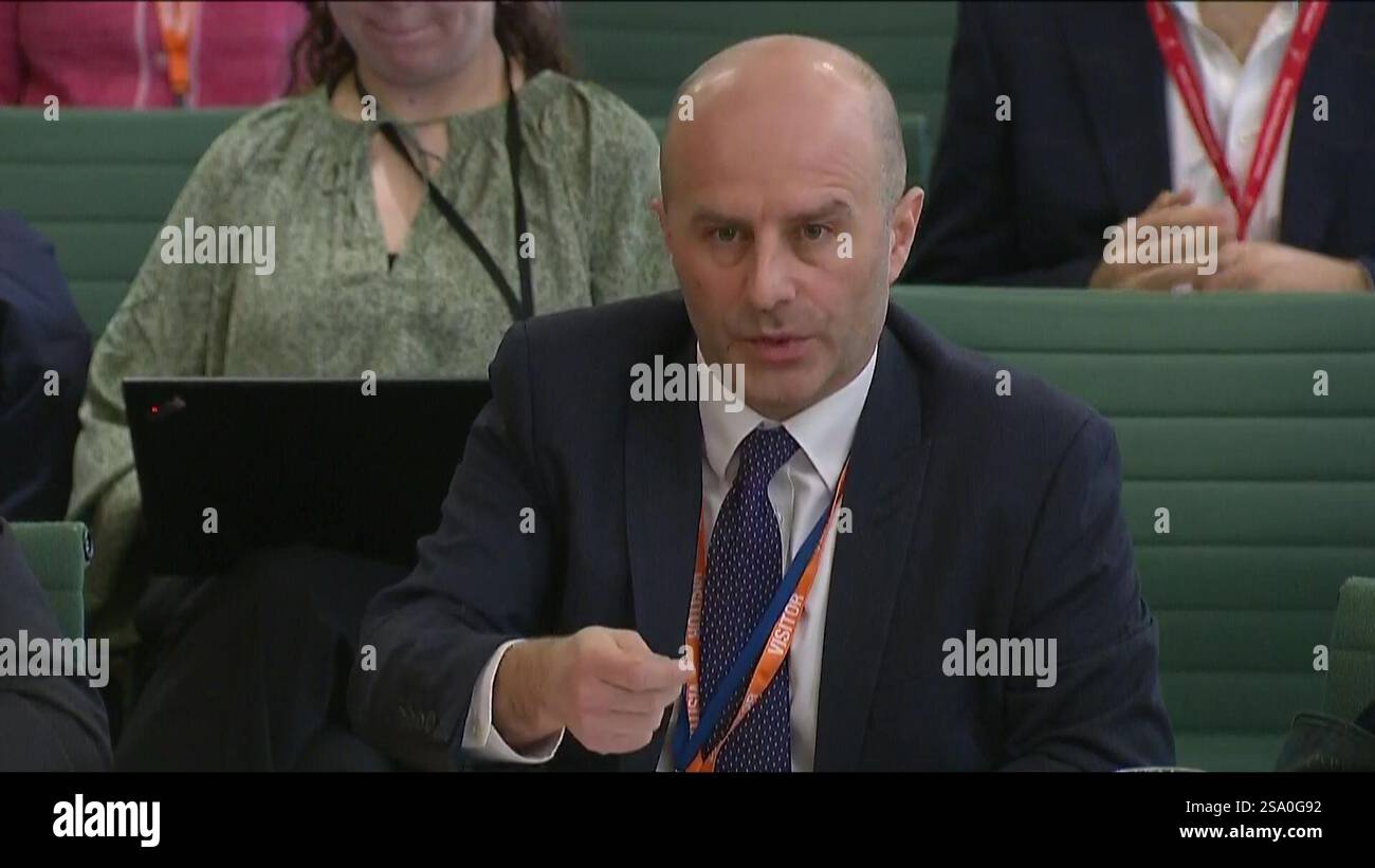 Screen grab of Mark Swindells, Assistant Director for the Standards and ...