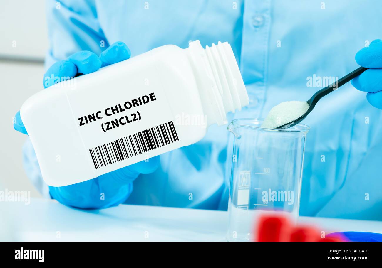 Zinc Chloride (ZnCl2) Used in batteries, textiles, and as a ...