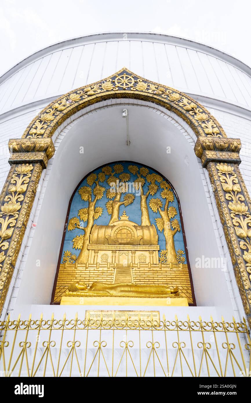 Pokhara Shanti Stupa is a Buddhist monument on Anadu Hill of the former ...