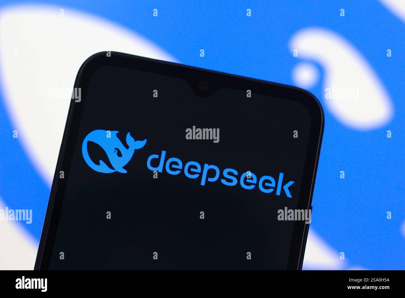Canada. 27th Jan, 2025. In this photo illustration, the DeepSeek logo ...