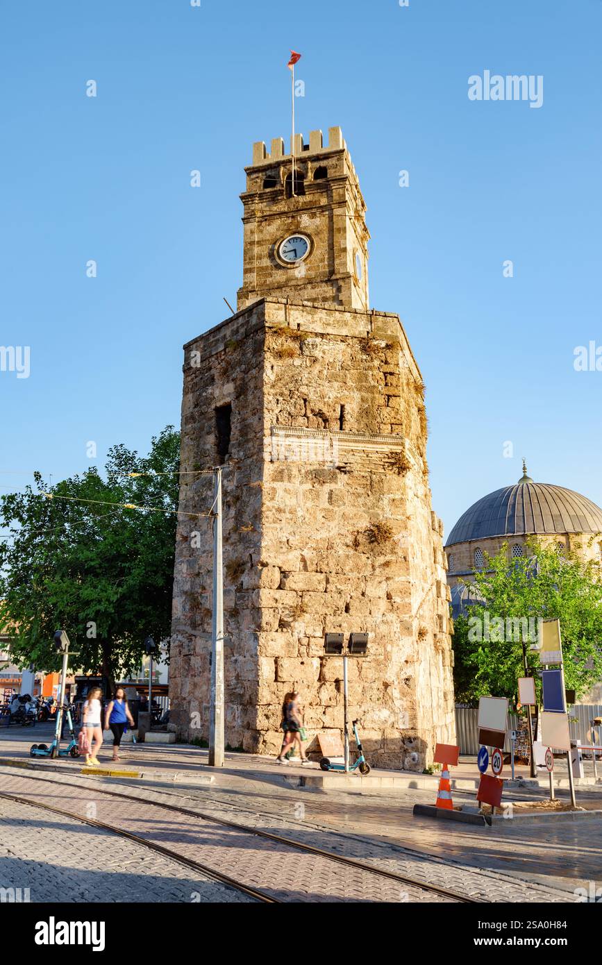 Antalya Saat Kulesi (Antalya Clock Tower) in Kaleici, Turkey Stock ...