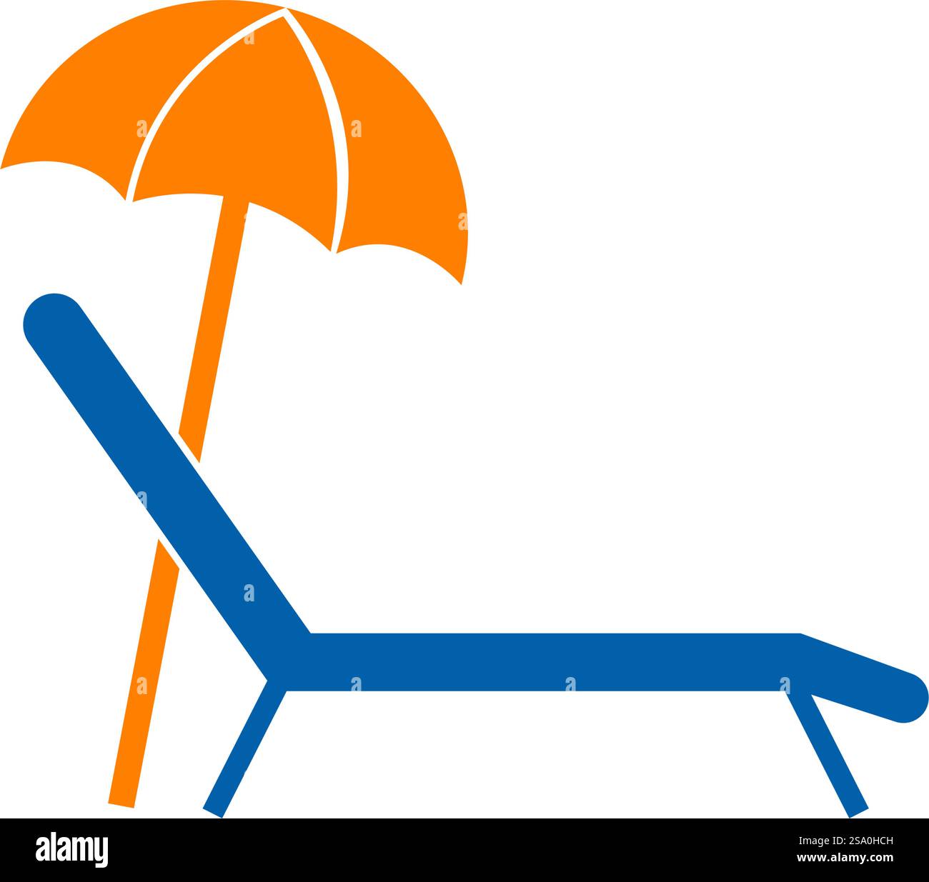 Sun bed cut out Stock Vector Images - Alamy