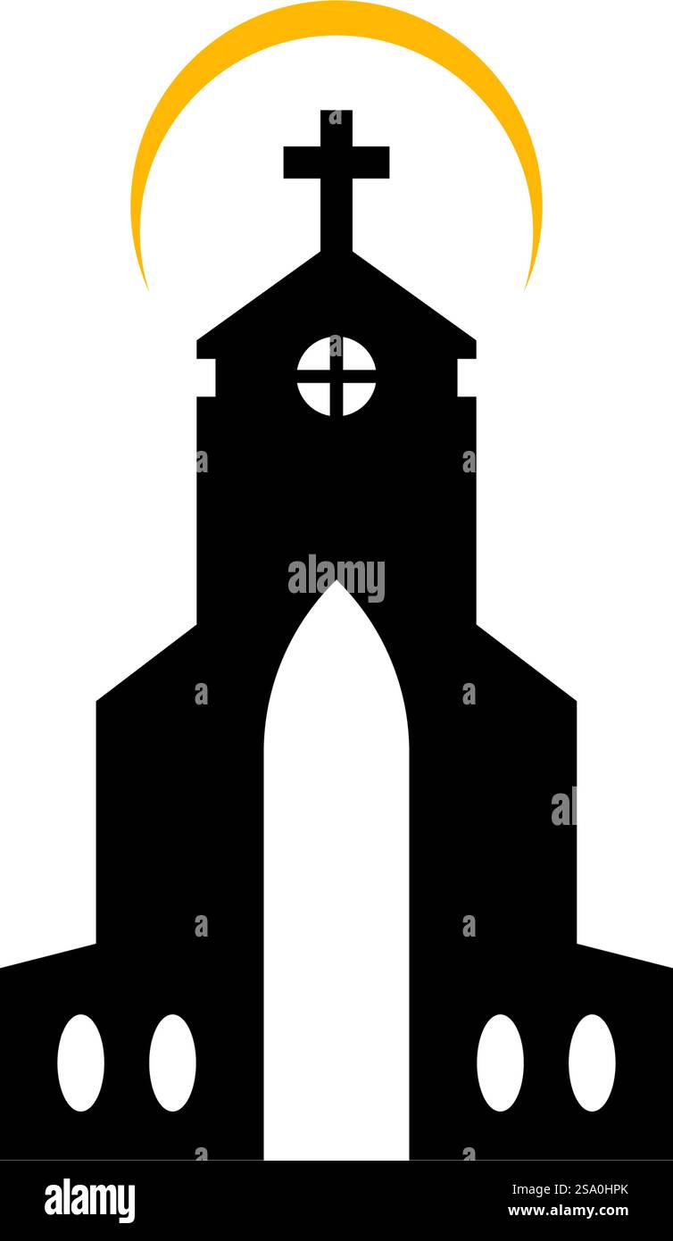 Church logo vector flat design vector Stock Vector Image & Art - Alamy