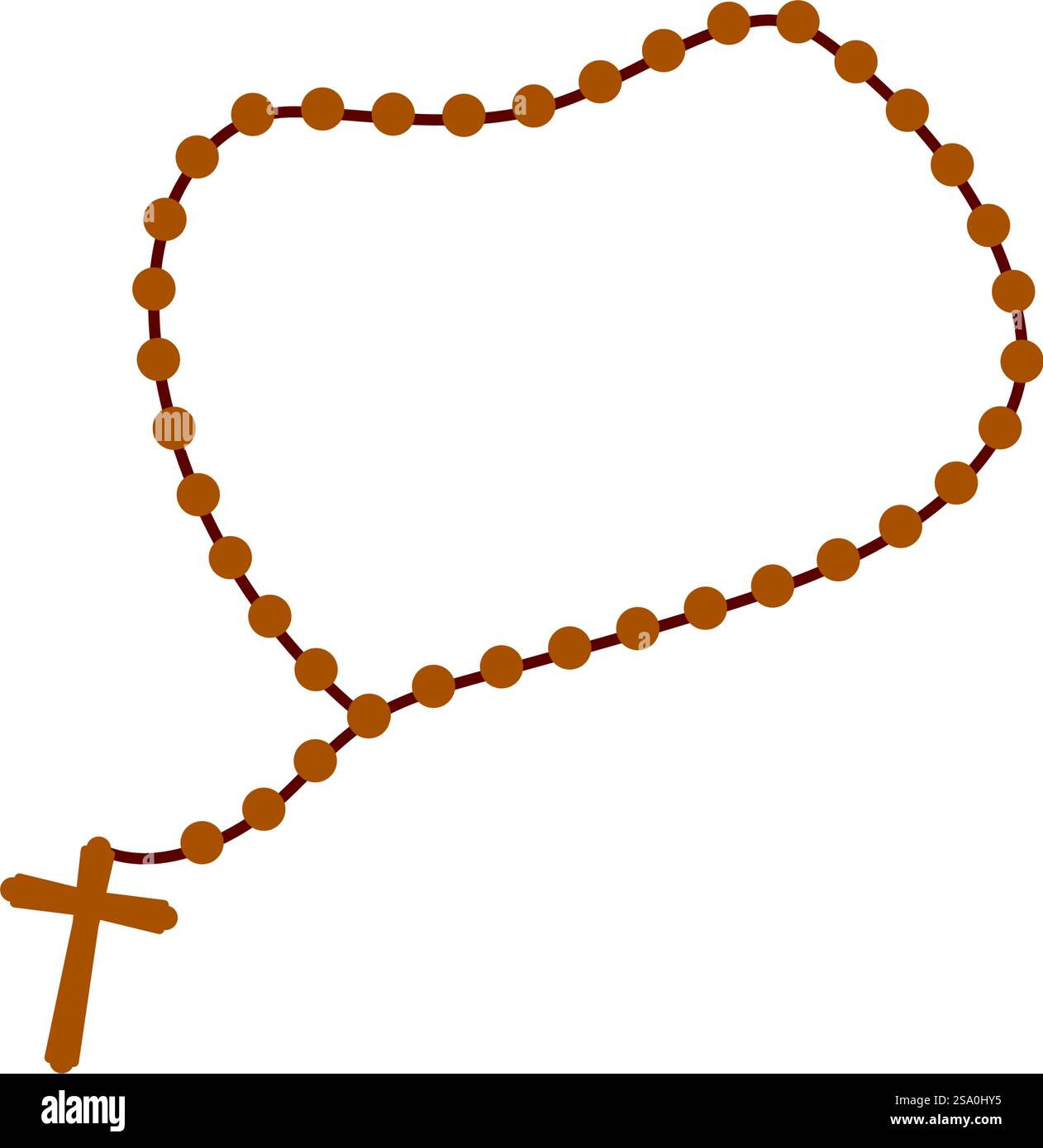 Rosary prayer beads Christian icon Stock Vector Image & Art - Alamy