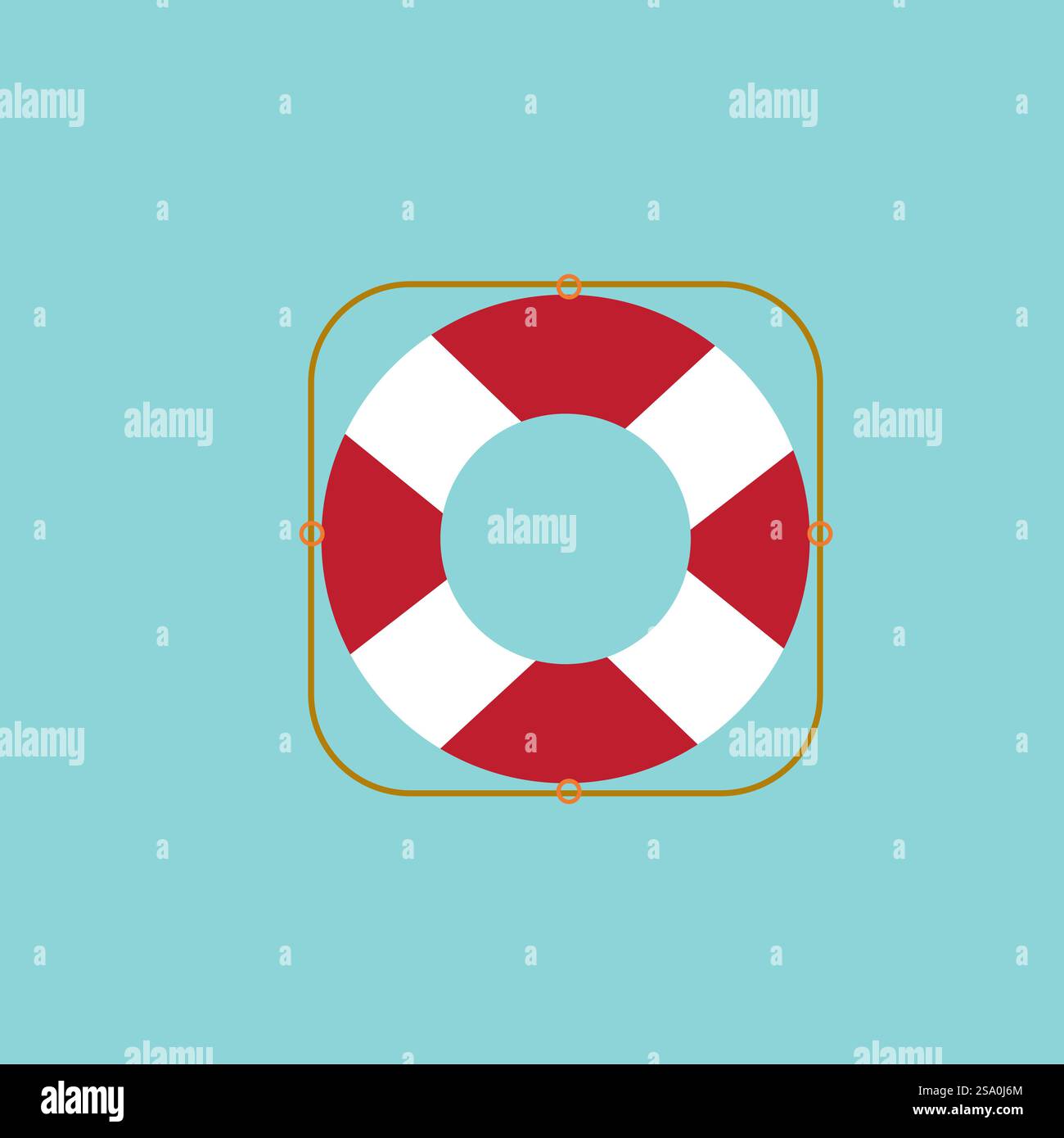 Lifebuoy logo icon vector illustration template Stock Vector Image ...