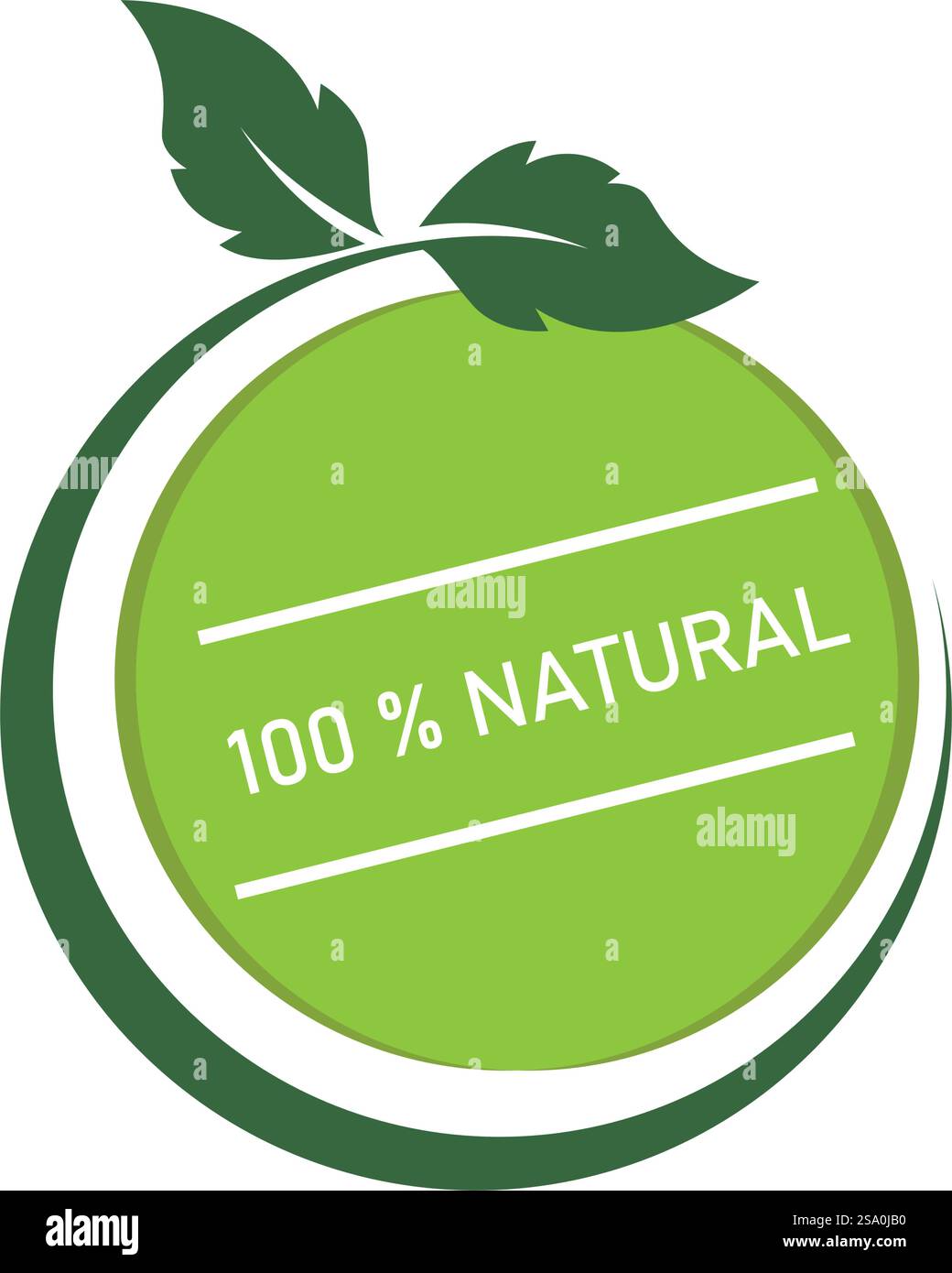 Natural product logo and symbol flat design template Stock Vector Image ...