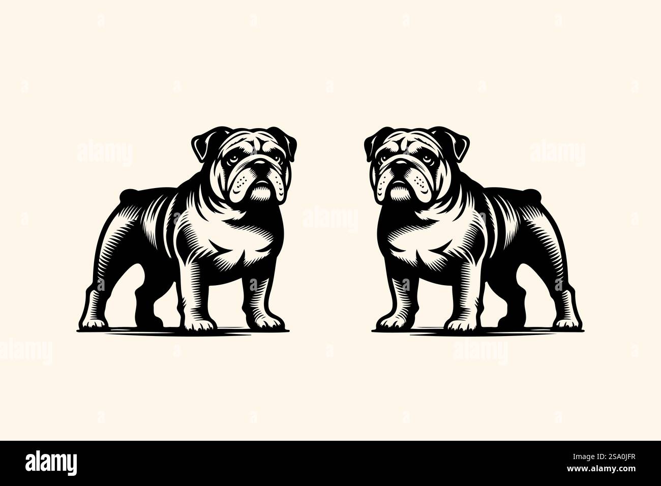 Stylish bulldog logo Stock Vector Images - Alamy