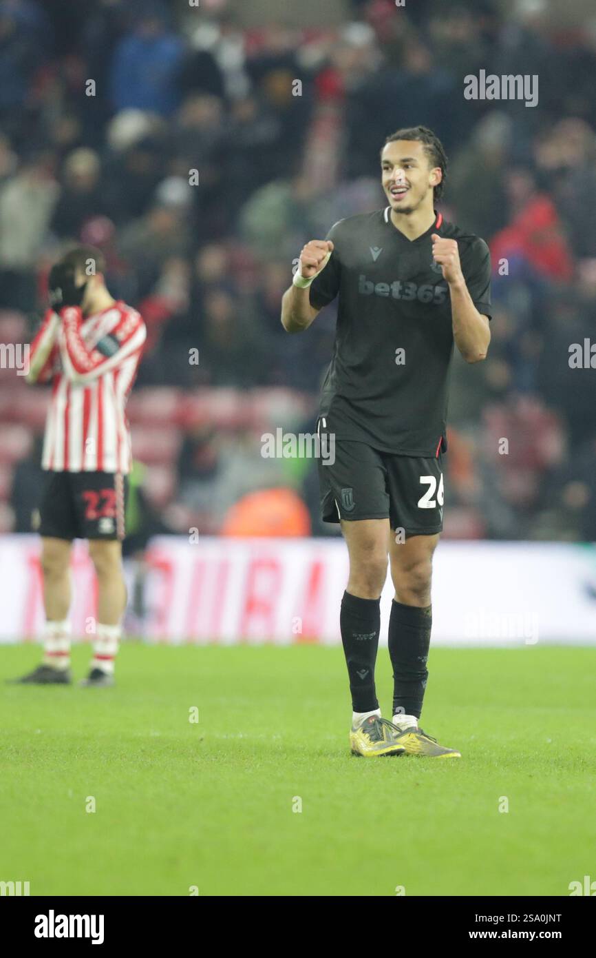 Ashley Phillips of Stoke City celebrates beating Sunderland 1-2 ...