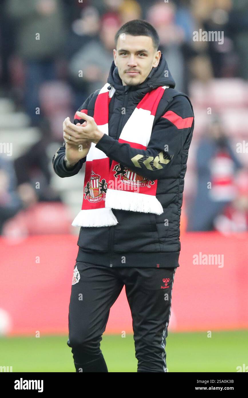 New signing Enzo le Fee of Sunderland - Sunderland v Stoke City, The ...