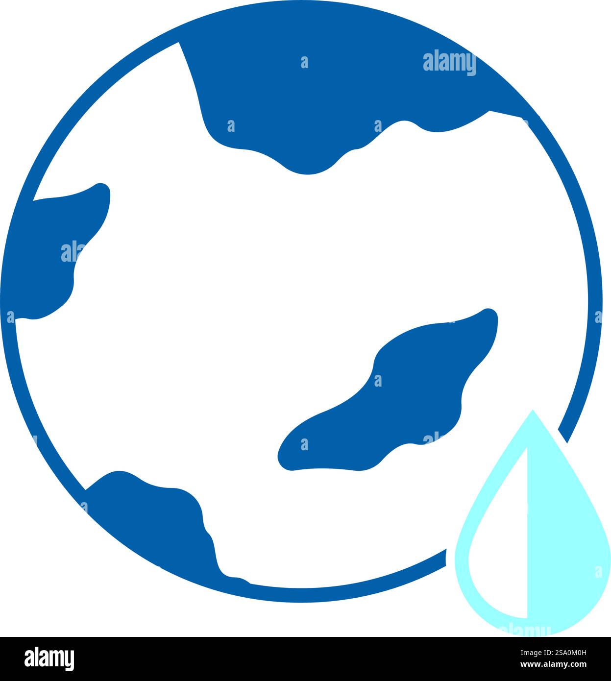 Water drop and earth icon Stock Vector Image & Art - Alamy