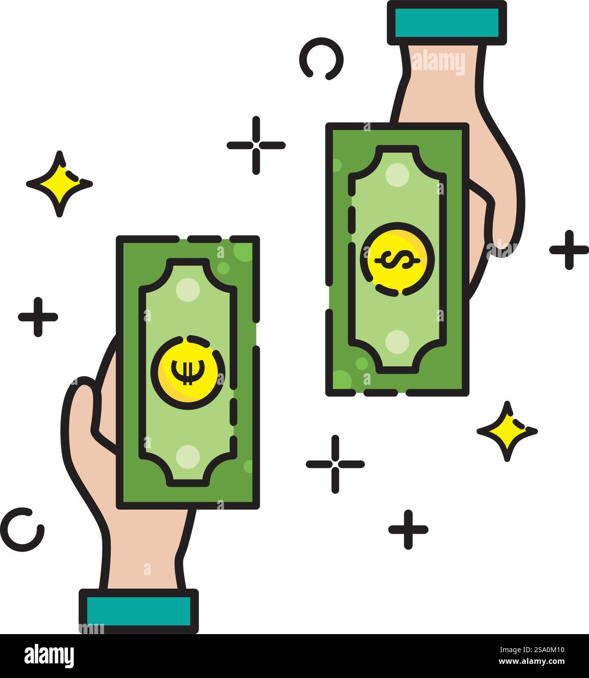 Currency Exchange Us Dollar To Euro Icon Stock Vector Image Art Alamy