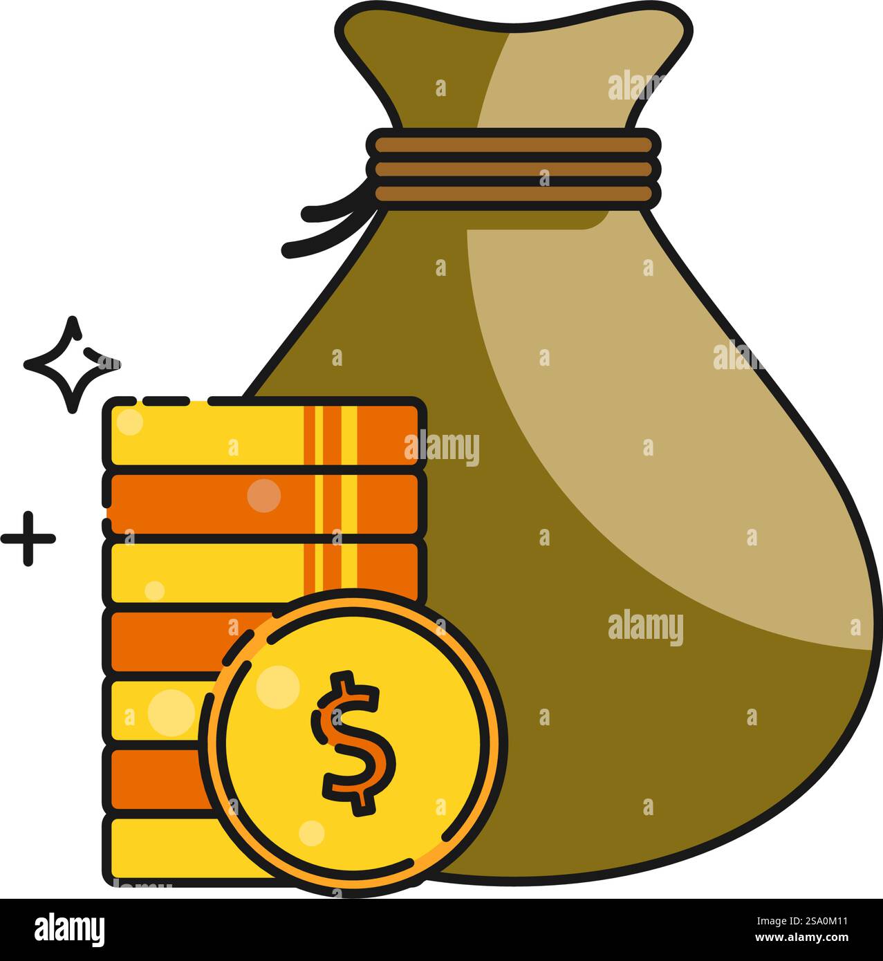 Money bag Logo icon vector template Stock Vector Image & Art - Alamy