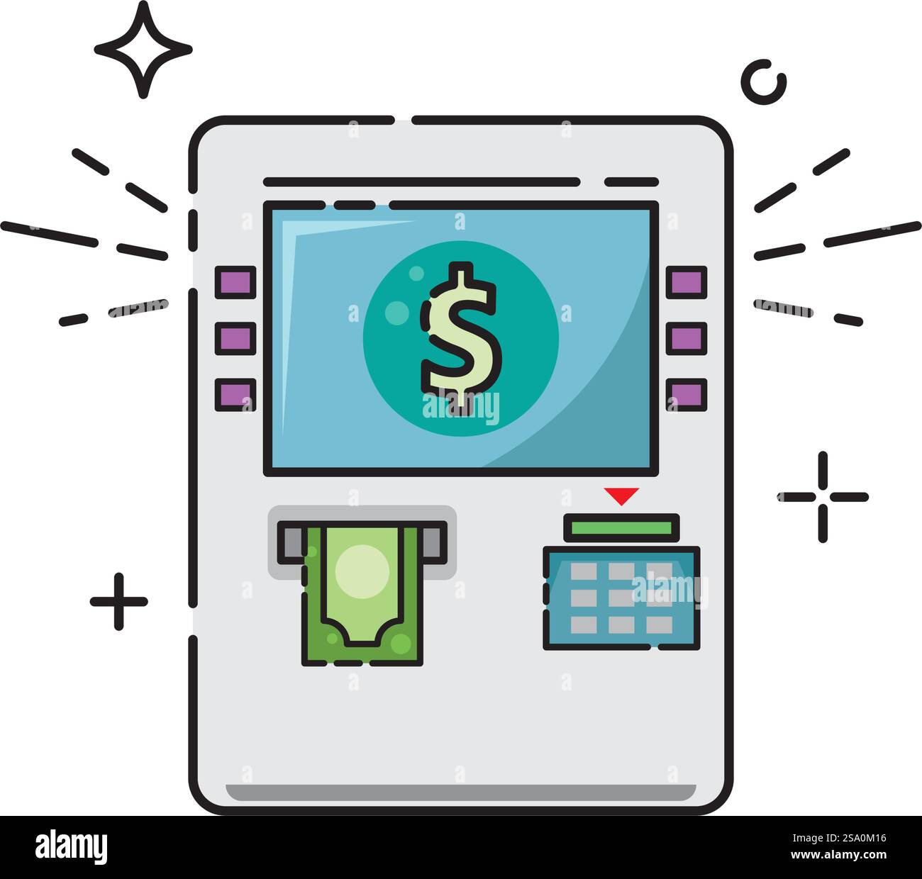 Pin code outline flat hi-res stock photography and images - Alamy