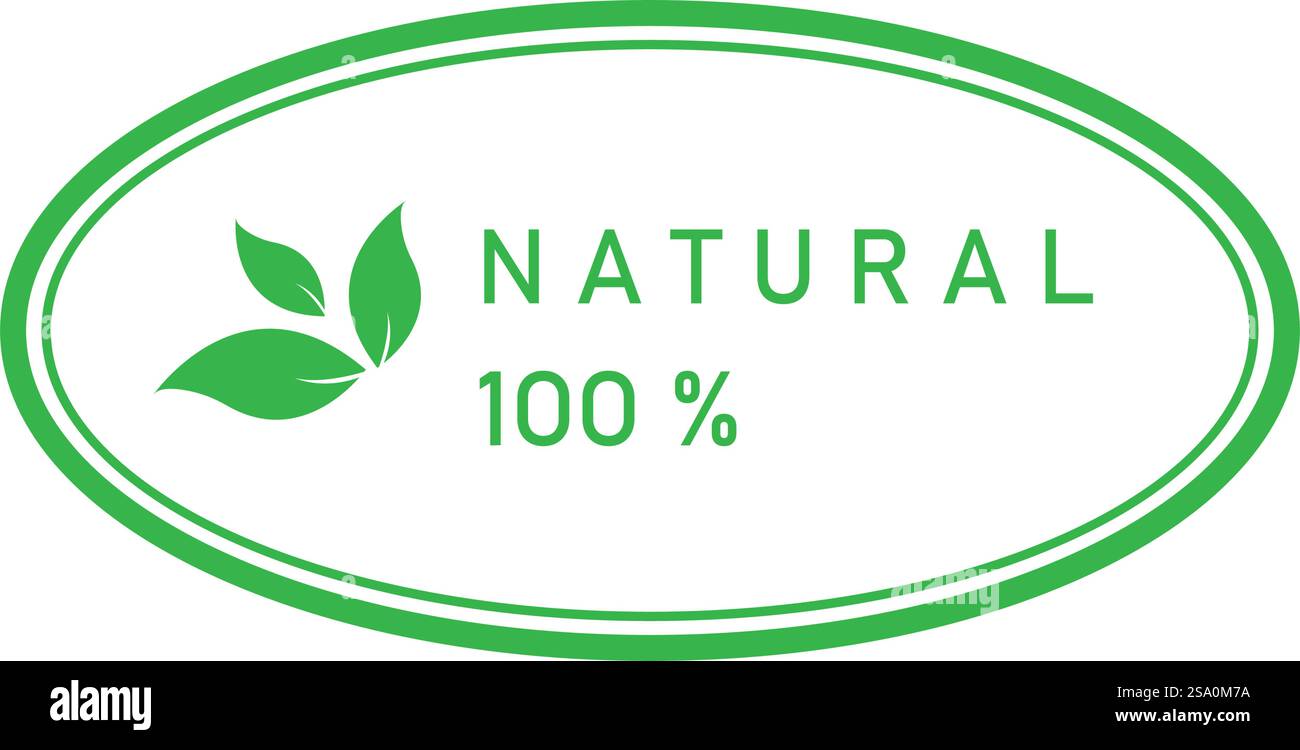Natural product logo and symbol flat design template Stock Vector Image ...
