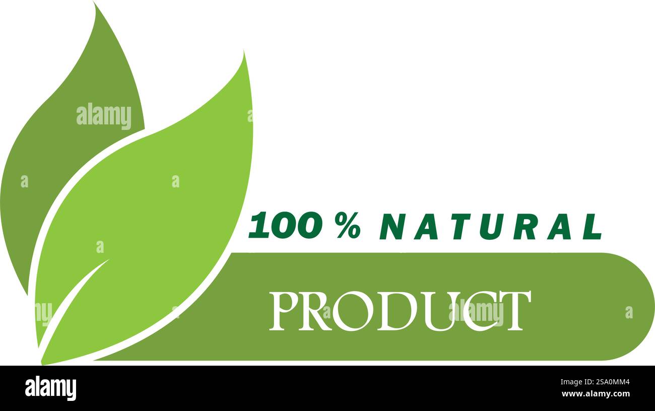 Natural product logo and symbol flat design template Stock Vector Image ...