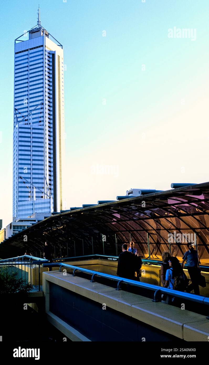 Allendale square building seen from the bridge of the central bus ...