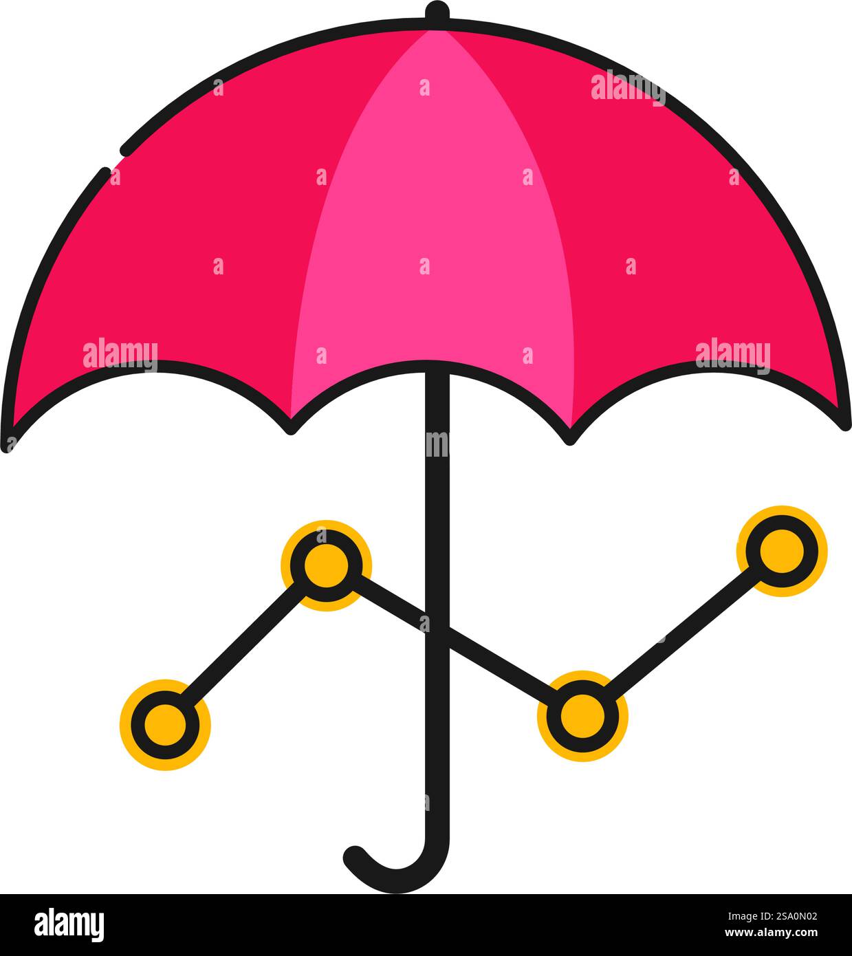 Mother child umbrella Stock Vector Images - Alamy