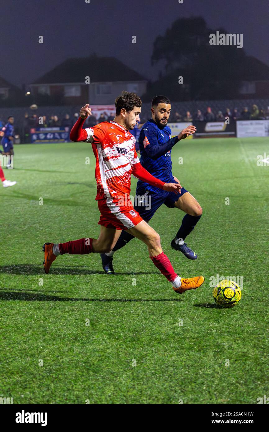 Ramsgate FC vs Beckenham Town, 18th January 2024, at WW Martin Stadium ...