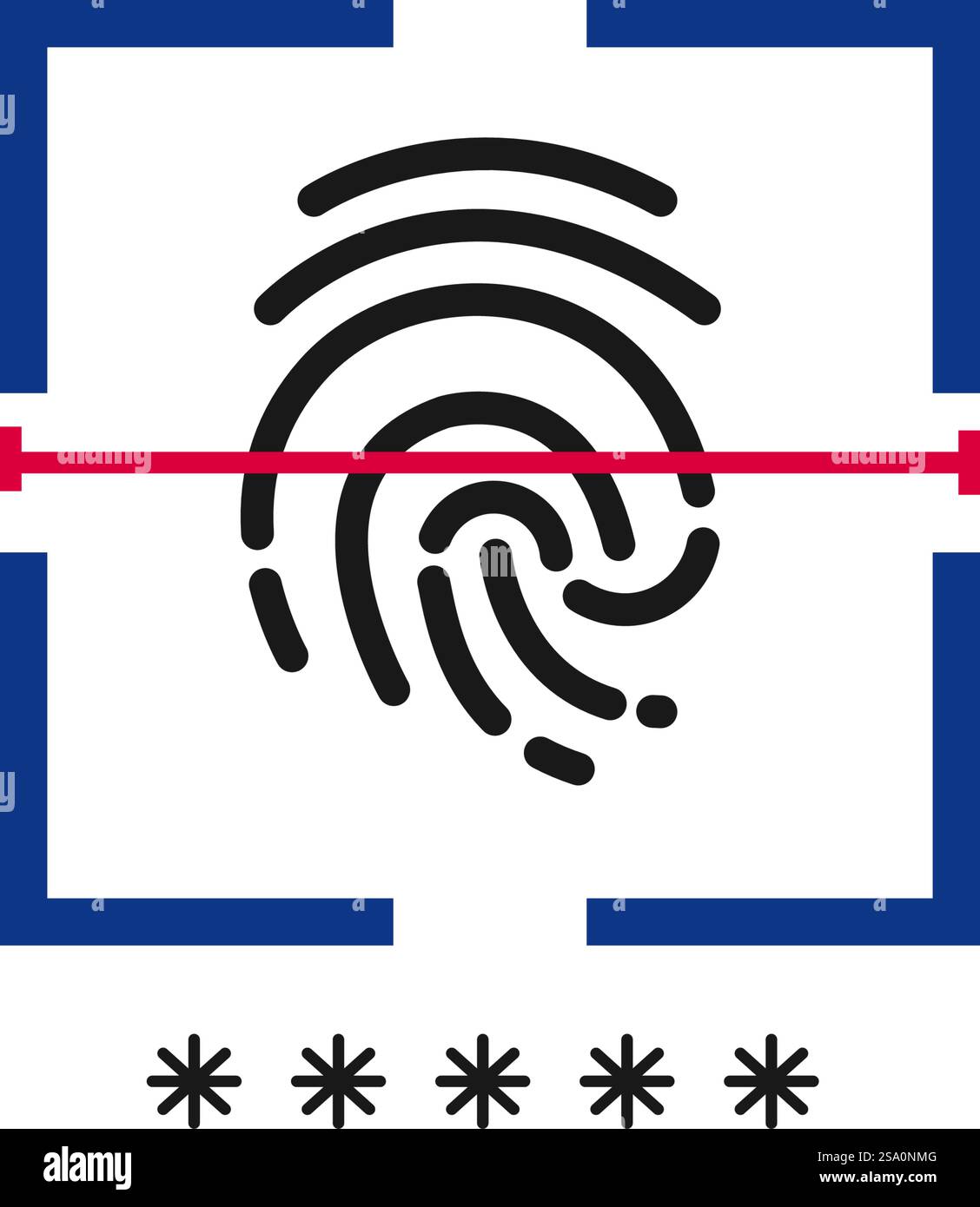 Fingerprint technology logo icon vector template Stock Vector Image ...