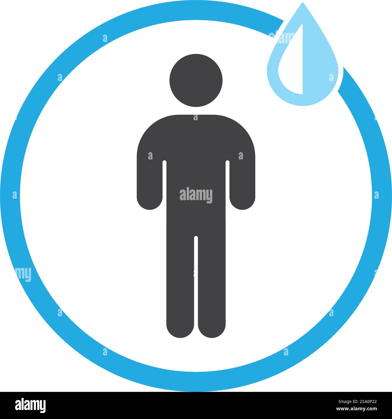 Water drop and healthy people icon Stock Vector Image & Art - Alamy