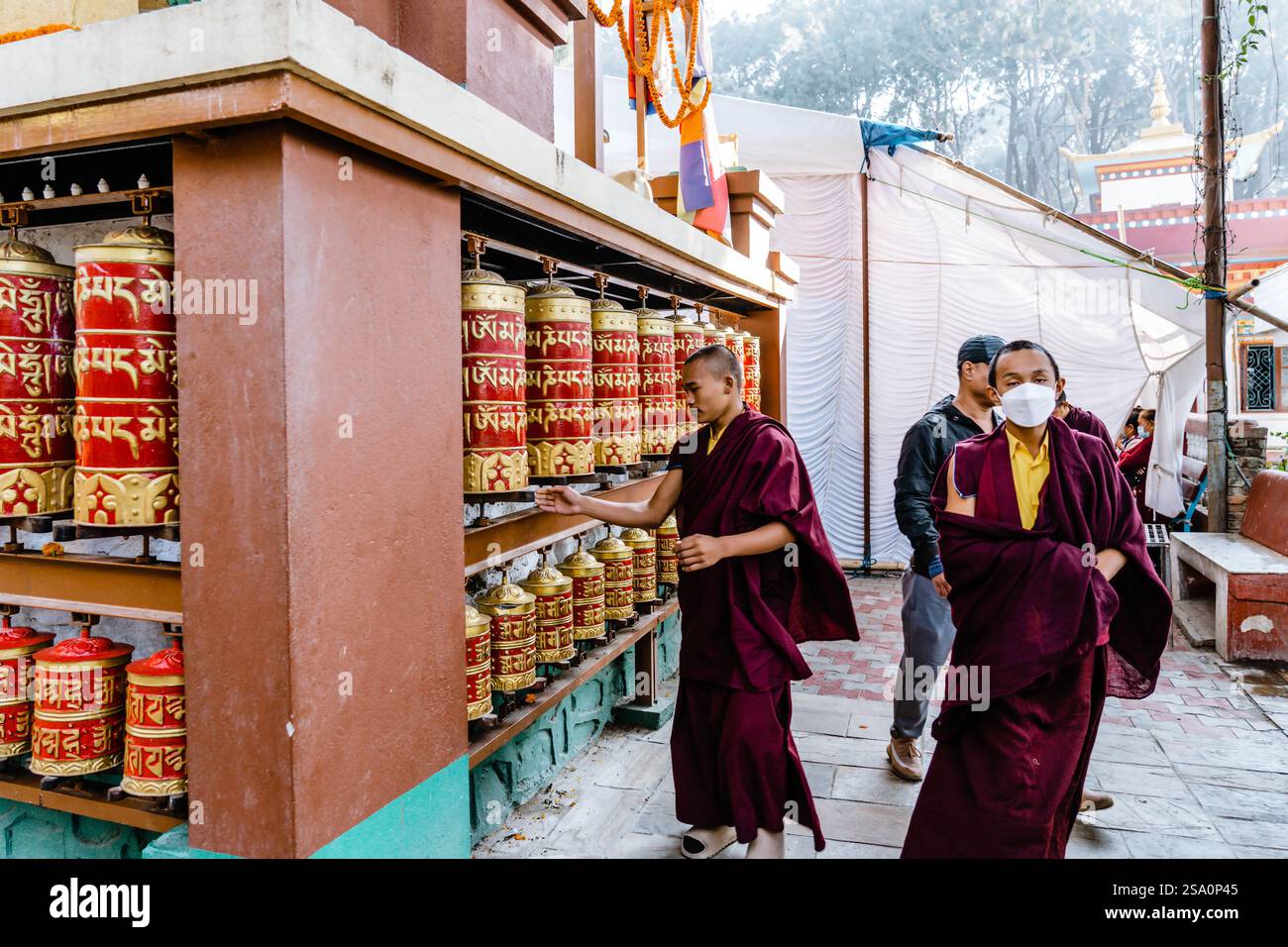 The oldest shrine complex in the Kathmandu Valley, Swayambhunath Temple ...