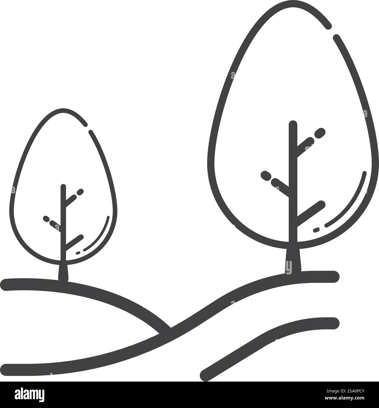 Park tree line Cut Out Stock Images & Pictures - Alamy